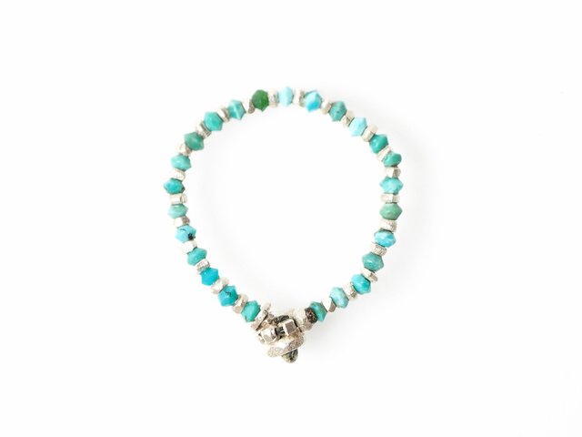 beads ring -ターコイズ- silver950 | iichi 日々の暮らしを心地よくするハンドメイドやアンティークのマーケットプレイス