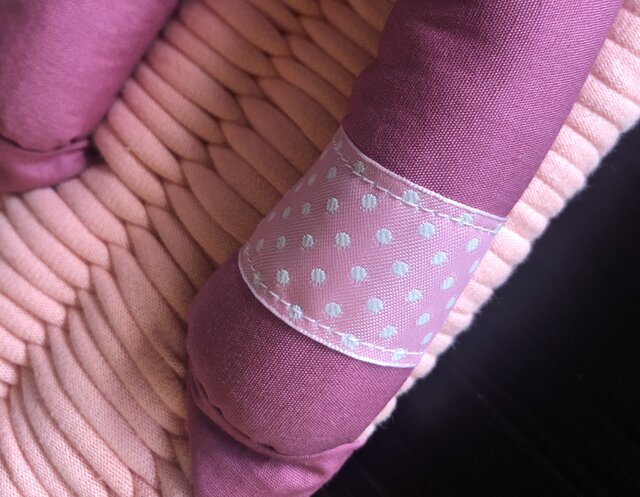 No.181【FLIP TEE FLOP】24cm《PLUS+》上質なJonoJonoを使った布ぞうり 布草履 ピンク リボン | iichi ハンドメイド・アンティーク・食品・ギフト・手作り