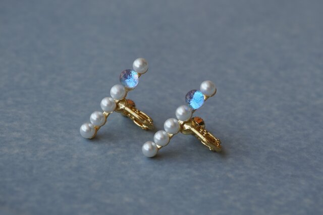 AO + ppp （イヤリング） | iichi 日々の暮らしを心地よくするハンドメイドやアンティークのマーケットプレイス