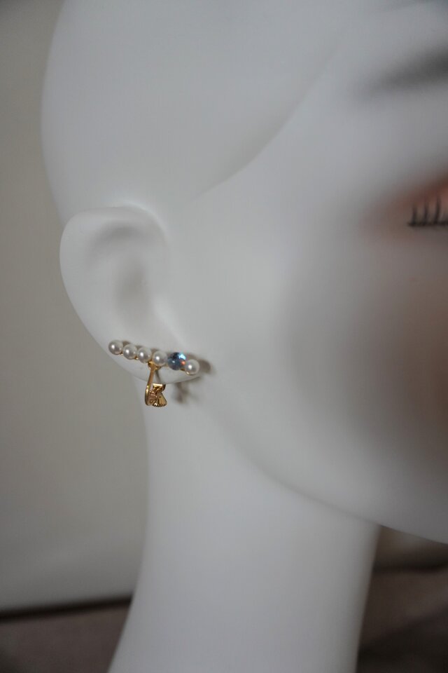 AO + ppp （イヤリング） | iichi 日々の暮らしを心地よくするハンドメイドやアンティークのマーケットプレイス