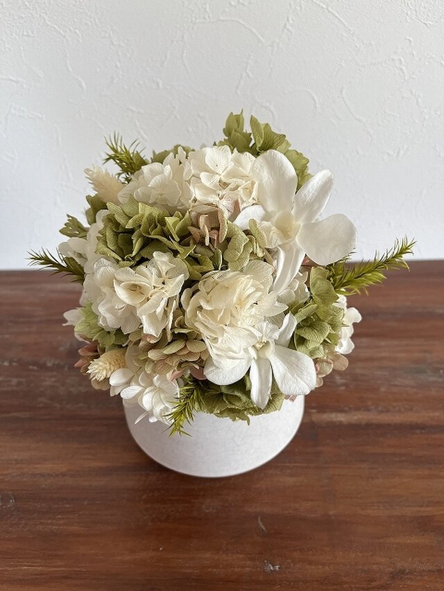 Denphale / デンファレ（秋色） ポットアレンジⓁ | iichi 日々の暮らしを心地よくするハンドメイドやアンティークのマーケットプレイス