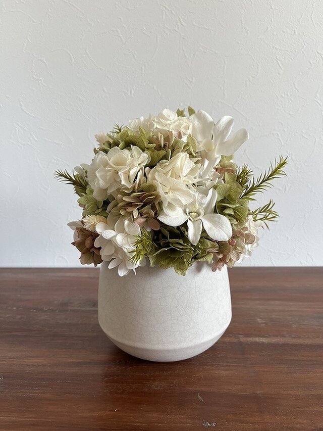 Denphale / デンファレ（秋色） ポットアレンジⓁ | iichi 日々の暮らしを心地よくするハンドメイドやアンティークのマーケットプレイス