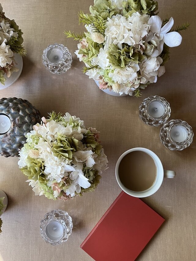 Denphale / デンファレ（秋色） ポットアレンジⓁ | iichi 日々の暮らしを心地よくするハンドメイドやアンティークのマーケットプレイス