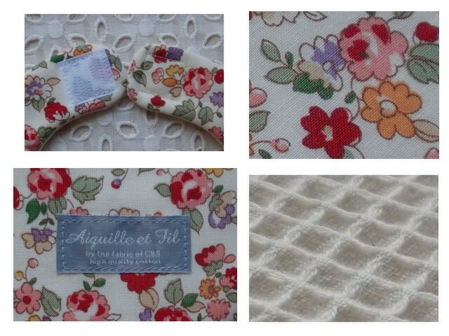 PURE*スタイ&ミニハンカチ*花柄 コットン 出産祝い2点セット シンプル Bib | iichi ハンドメイド・アンティーク・食品・ギフト・手作り