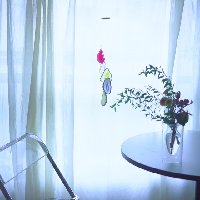 天然石瑪瑙風鈴 - Moonlight Songs 02 メノウのヒーリングチャイム ウィンドチャイム | iichi ハンドメイド・アンティーク・食品・ギフト・手作り