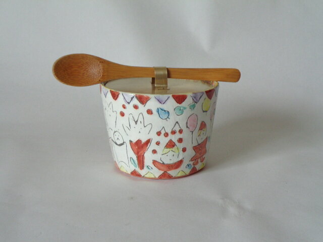 上絵シュガーポット③ | iichi 日々の暮らしを心地よくするハンドメイドやアンティークのマーケットプレイス