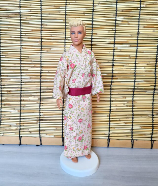 「クラシカル・ローズ/old rose」30cm男子ドール浴衣 | iichi ハンドメイド・アンティーク・食品・ギフト・手作り