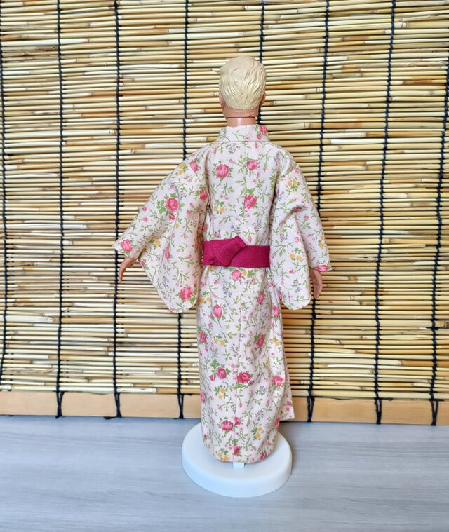 「クラシカル・ローズ/old rose」30cm男子ドール浴衣 | iichi ハンドメイド・アンティーク・食品・ギフト・手作り