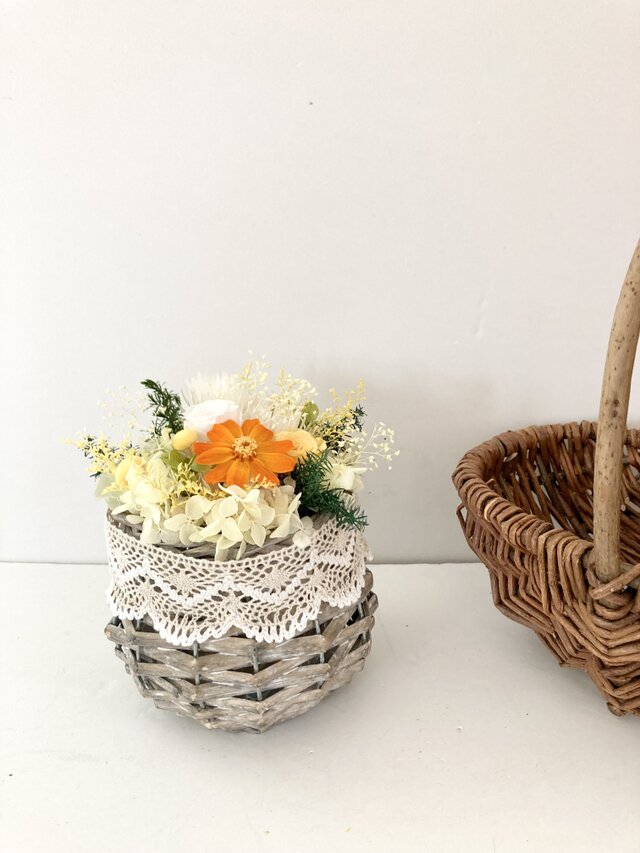 オレンジと黄色のアレンジ | iichi ハンドメイド・アンティーク・食品・ギフト・手作り