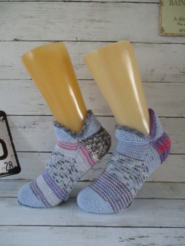 冷え取りソックス Opal Cotton KFS 187 アハツェン& KFS 215 コットンアクア | iichi 日々の暮らしを心地よくするハンドメイドやアンティークのマーケットプレイス