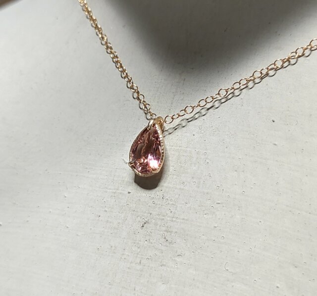 ピンクトルマリン＊K10 top | iichi 日々の暮らしを心地よくするハンドメイドやアンティークのマーケットプレイス