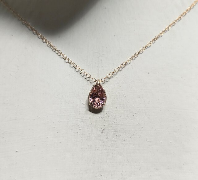 ピンクトルマリン＊K10 top | iichi 日々の暮らしを心地よくするハンドメイドやアンティークのマーケットプレイス