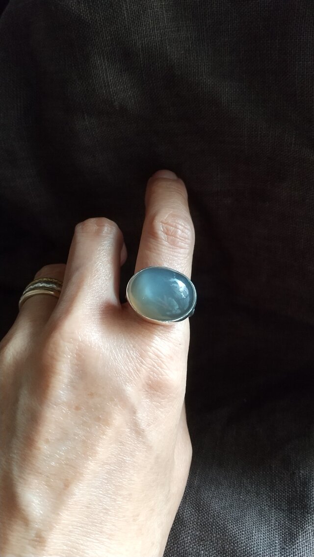 グレームーンストーンシルバーリング#13 | iichi 日々の暮らしを心地よくするハンドメイドやアンティークのマーケットプレイス