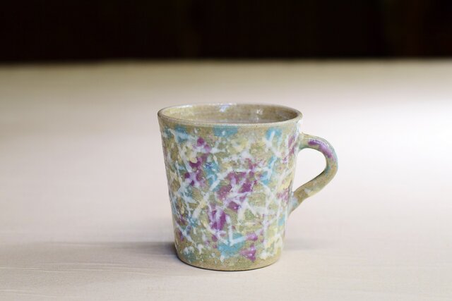抽象デザイン的マグカップ iMw-016 | iichi 日々の暮らしを心地よくするハンドメイドやアンティークのマーケットプレイス
