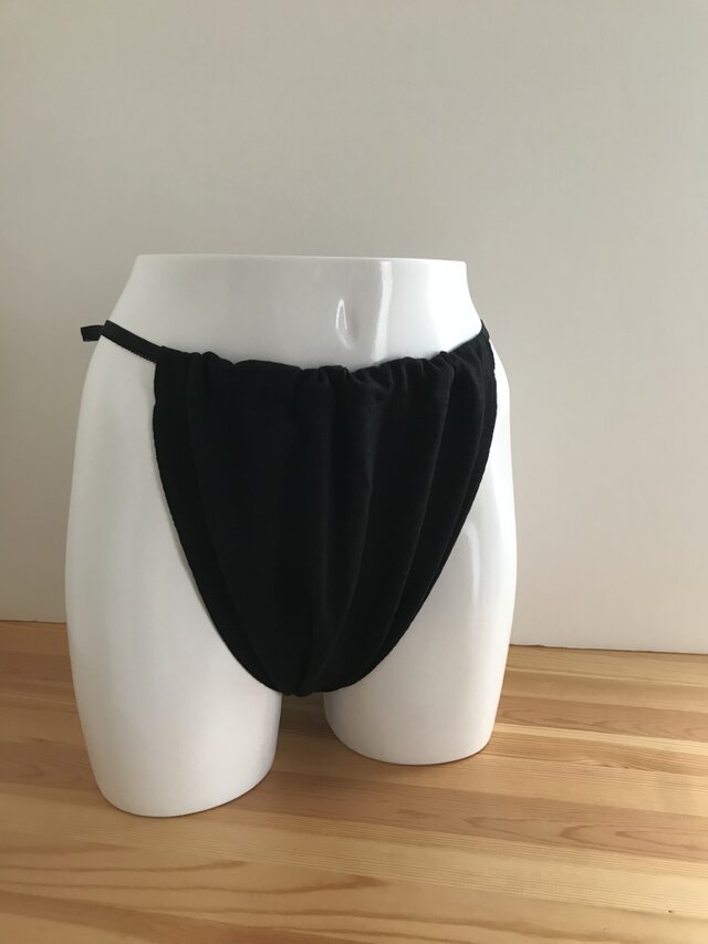 黒のpagne (ふんどしショーツ) | iichi 日々の暮らしを心地よくするハンドメイドやアンティークのマーケットプレイス