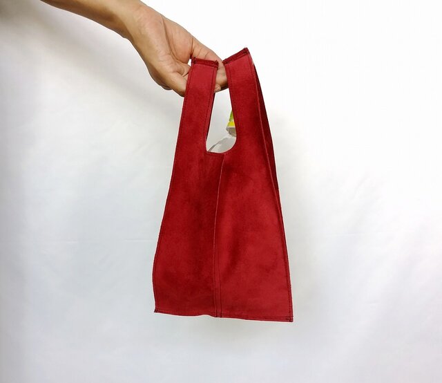 【送料無料 お試し価格】ガーラのような かわいすぎるエコバッグ 5p (S) ワインレッド | iichi 日々の暮らしを心地よくするハンドメイドやアンティークのマーケットプレイス