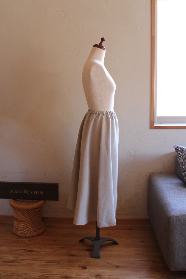 リネン「ナチュラル」 75cm丈 | iichi 日々の暮らしを心地よくするハンドメイドやアンティークのマーケットプレイス