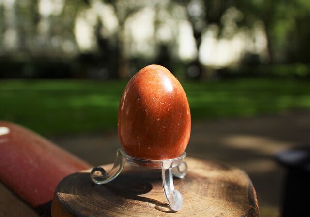 セレストバライト エッグ 50mm | iichi 日々の暮らしを心地よくするハンドメイドやアンティークのマーケットプレイス