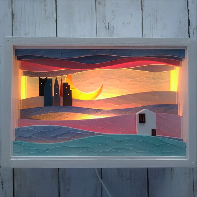 ★本日は送料無料です★House with the light mini～灯りのある家 mini | iichi 日々の暮らしを心地よくするハンドメイドやアンティークのマーケットプレイス