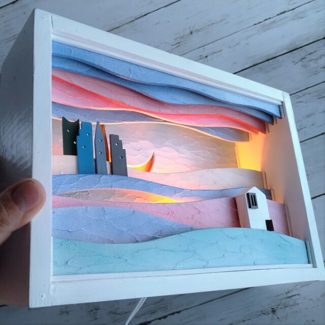 ★本日は送料無料です★House with the light mini～灯りのある家 mini | iichi 日々の暮らしを心地よくするハンドメイドやアンティークのマーケットプレイス