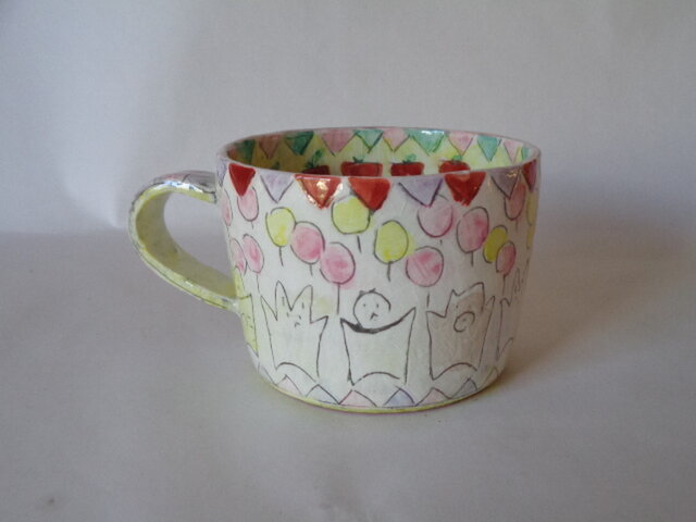 上絵マグカップ⑰ | iichi 日々の暮らしを心地よくするハンドメイドやアンティークのマーケットプレイス