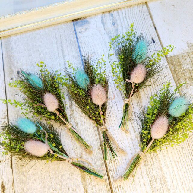 5set mp コアラファーンとラグラスミニスワッグのナチュラルガーランド アンティーク ボタニカル | iichi 日々の暮らしを心地よくするハンドメイドやアンティークのマーケットプレイス