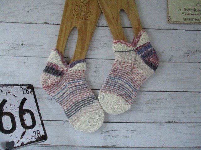 冷え取りソックス Opal Cotton KFS 194 ロードナイト＆KFS 207 コットンホワイト | iichi 日々の暮らしを心地よくするハンドメイドやアンティークのマーケットプレイス