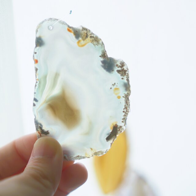 天然石瑪瑙風鈴 - Dusk Sky メノウのヒーリングチャイム ウィンドチャイム | iichi 日々の暮らしを心地よくするハンドメイドやアンティークのマーケットプレイス