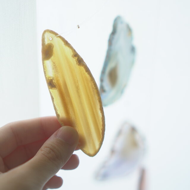 天然石瑪瑙風鈴 - Dusk Sky メノウのヒーリングチャイム ウィンドチャイム | iichi 日々の暮らしを心地よくするハンドメイドやアンティークのマーケットプレイス