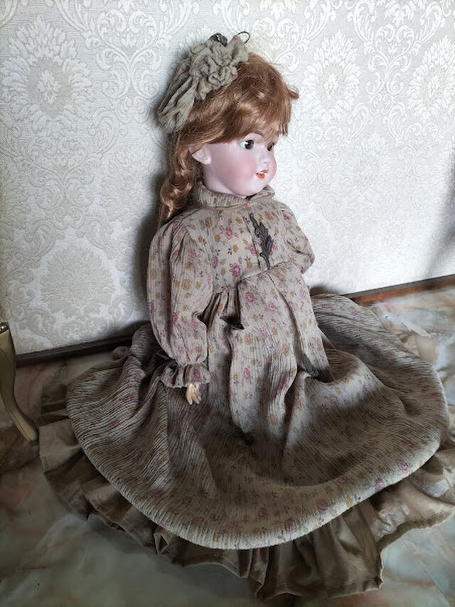 ドール背丈70cm位用 オータムカラーのドレス他 | iichi 日々の暮らしを心地よくするハンドメイドやアンティークのマーケットプレイス