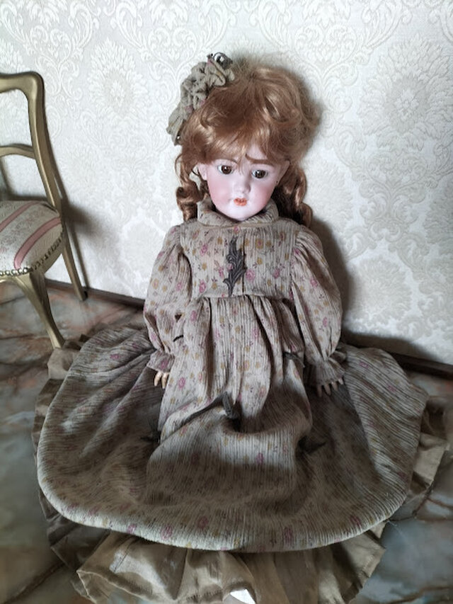 ドール背丈70cm位用 オータムカラーのドレス他 | iichi 日々の暮らしを心地よくするハンドメイドやアンティークのマーケットプレイス