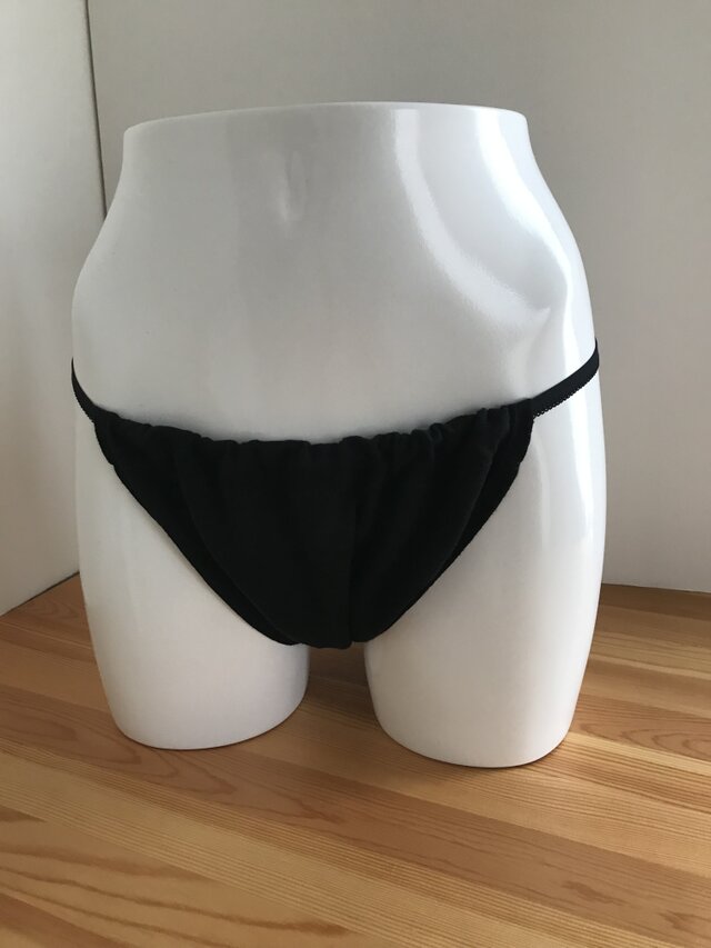 黒のpagne（ふんどしショーツ） | iichi 日々の暮らしを心地よくするハンドメイドやアンティークのマーケットプレイス