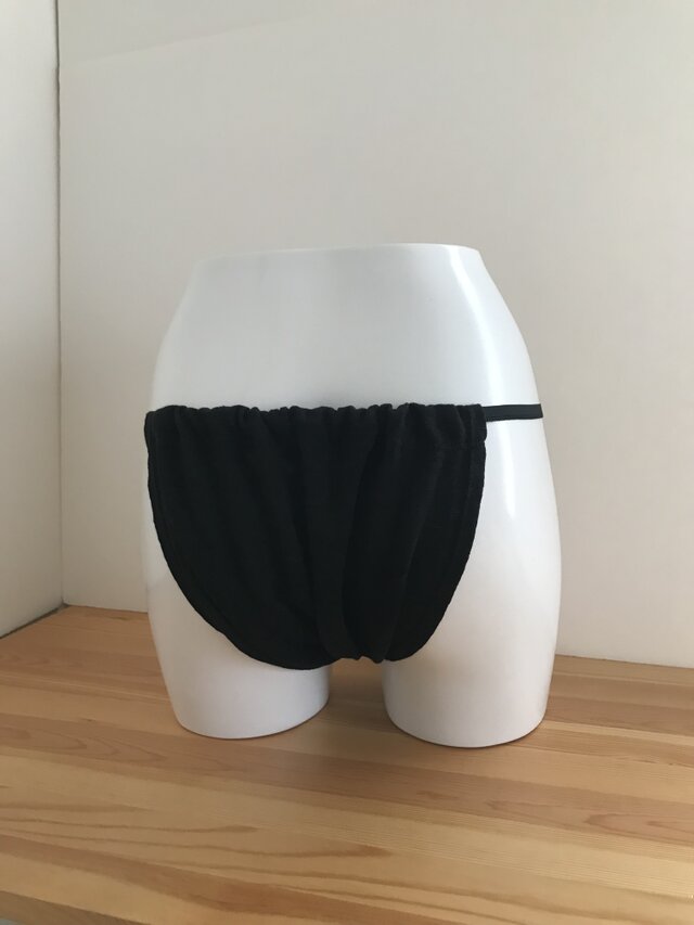 黒のpagne（ふんどしショーツ） | iichi 日々の暮らしを心地よくするハンドメイドやアンティークのマーケットプレイス