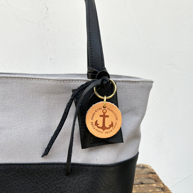 halb-mini-ライトグレー（高島帆布×イタリアンレザートートバッグ） | iichi 日々の暮らしを心地よくするハンドメイドやアンティークのマーケットプレイス