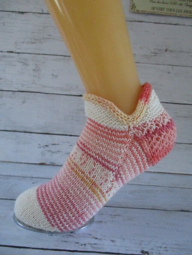 冷え取りソックス Opal Cotton KFS 193 ガーネット＆KFS 207 コットンホワイト | iichi 日々の暮らしを心地よくするハンドメイドやアンティークのマーケットプレイス