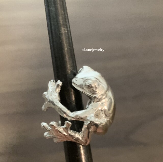 カエルのイヤーカフ | iichi 日々の暮らしを心地よくするハンドメイドやアンティークのマーケットプレイス