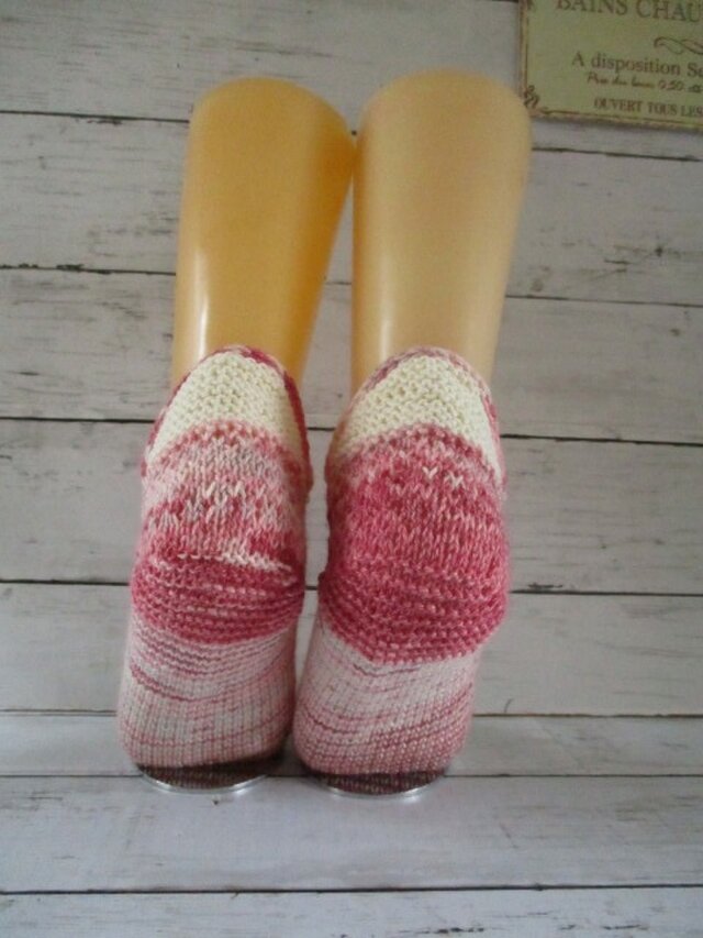 冷え取りソックス Opal Cotton KFS 216 ルビー＆KFS 207 コットンホワイト | iichi 日々の暮らしを心地よくするハンドメイドやアンティークのマーケットプレイス