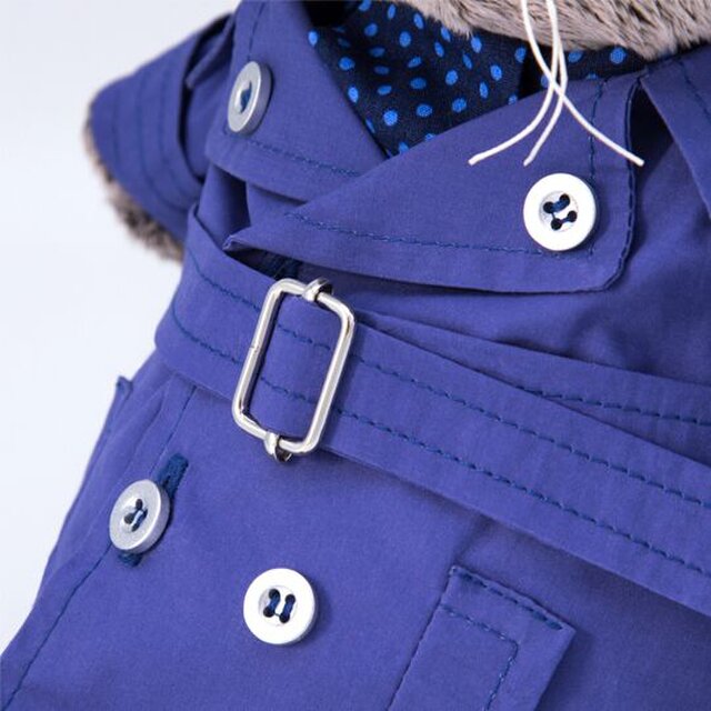 Basik 25cm ネイビーカラーのコート | iichi 日々の暮らしを心地よくするハンドメイドやアンティークのマーケットプレイス