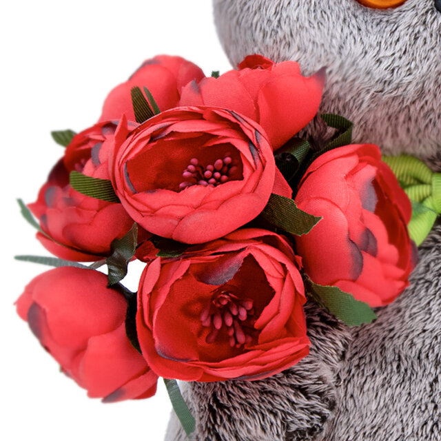 Basik 25cm with 真っ赤な牡丹のブーケ | iichi 日々の暮らしを心地よくするハンドメイドやアンティークのマーケットプレイス