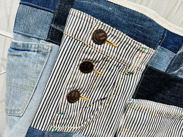 特大★収納17ヶ所★マザーズバッグ トートバッグ カバン デニムリメイク | iichi 日々の暮らしを心地よくするハンドメイドやアンティークのマーケットプレイス