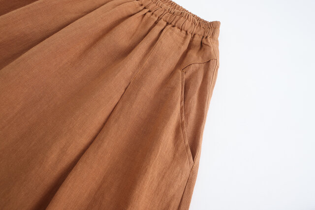 ★サンプルセール 1点のみ★（B35）リネン スカート ギャザースカート | iichi 日々の暮らしを心地よくするハンドメイドやアンティークのマーケットプレイス