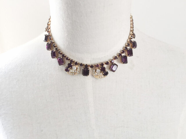 Weiss Amethyst Necklace | iichi 日々の暮らしを心地よくするハンドメイドやアンティークのマーケットプレイス