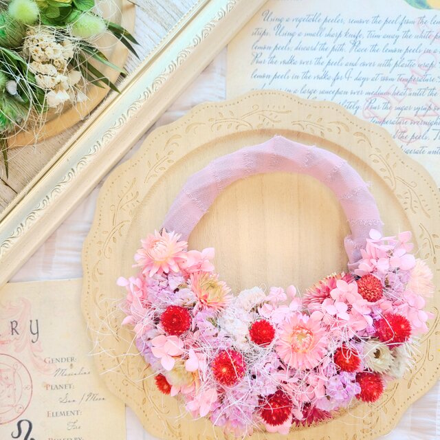 pp Lsize ナチュラルハーフリース アンティーク ボタニカル | iichi 日々の暮らしを心地よくするハンドメイドやアンティークのマーケットプレイス