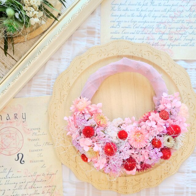 pp Lsize ナチュラルハーフリース アンティーク ボタニカル | iichi 日々の暮らしを心地よくするハンドメイドやアンティークのマーケットプレイス