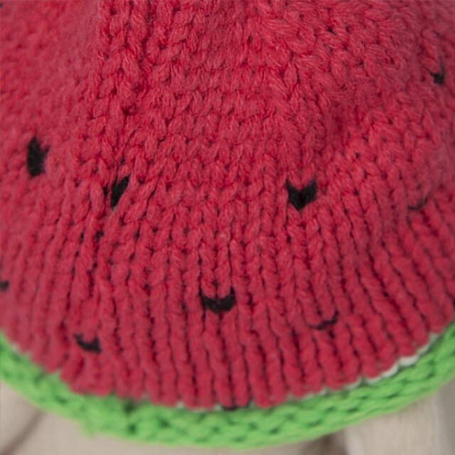 うさぎのMI 18cm スイカのニット帽 | iichi 日々の暮らしを心地よくするハンドメイドやアンティークのマーケットプレイス