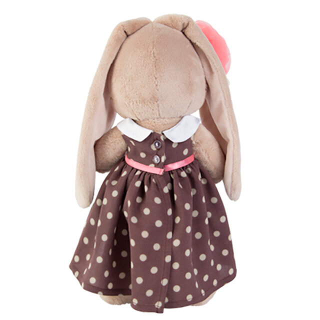 うさぎのMI 32cm コーヒー色のドレスとお花 | iichi 日々の暮らしを心地よくするハンドメイドやアンティークのマーケットプレイス