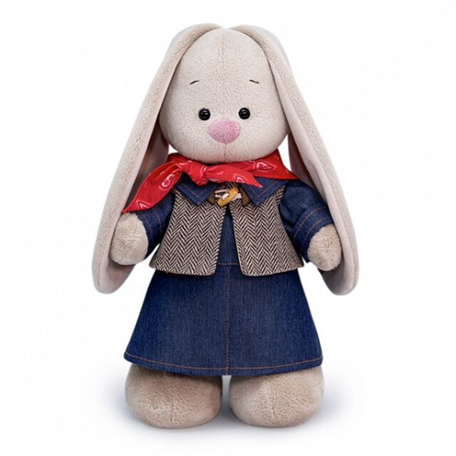 うさぎのMI 32cm デニムコーデ | iichi 日々の暮らしを心地よくするハンドメイドやアンティークのマーケットプレイス