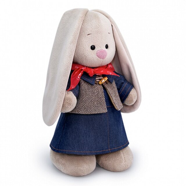 うさぎのMI 32cm デニムコーデ | iichi 日々の暮らしを心地よくするハンドメイドやアンティークのマーケットプレイス