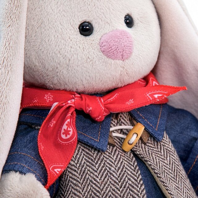 うさぎのMI 32cm デニムコーデ | iichi 日々の暮らしを心地よくするハンドメイドやアンティークのマーケットプレイス