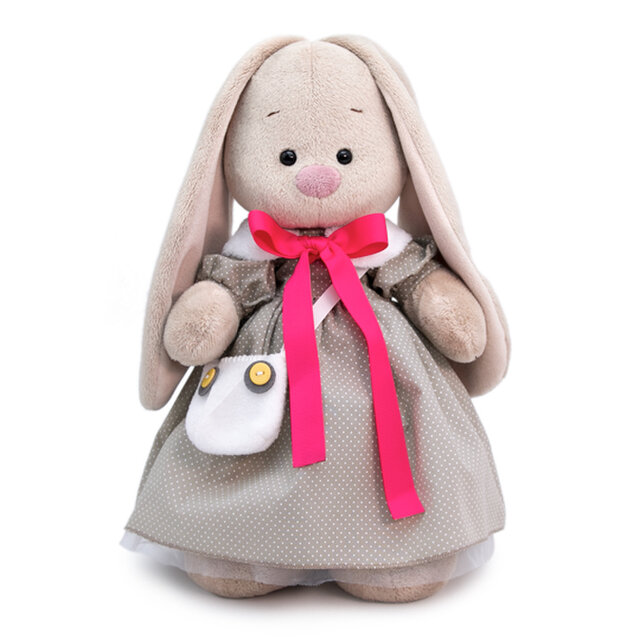 うさぎのMI 32cm “水玉ドレス with ふくろうバッグ" | iichi 日々の暮らしを心地よくするハンドメイドやアンティークのマーケットプレイス